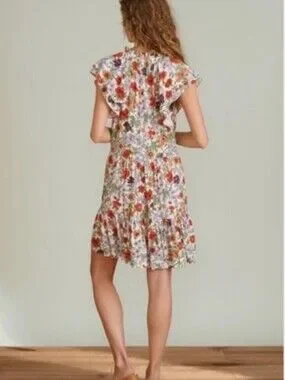 Veronica Beard | Dresses | Veronica Beard Zee Floral Tiered Mini Dress ...